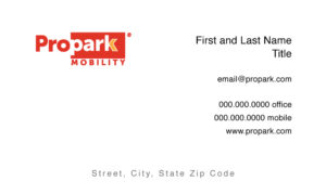 Propark Business Card – Propark Online Store